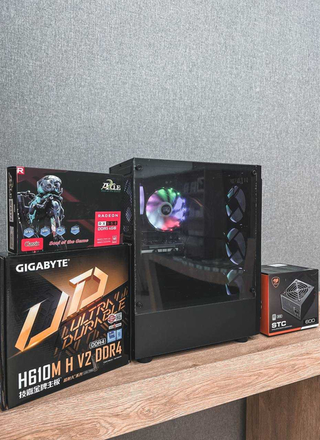 Компьютер комплект i3-12100/16Gb/SSD512GB/Hdd512GB/RX550