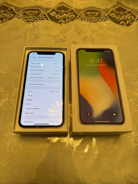 iPhone X 64gb коробка документами
