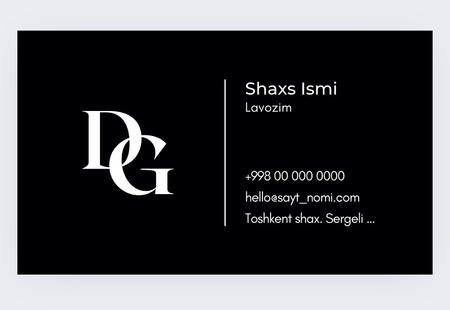 Vizitka tayyorlash xizmati. Visit card; визитка