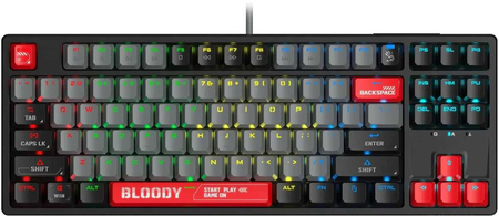 Игровая проводная клавиатура  Bloody S87 ENERGY RED