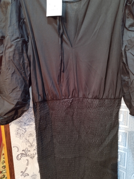 Zara кароткое чёрное платье