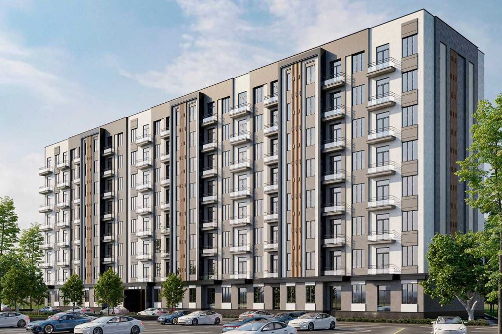 Продаётся новостройка орр Ок уй,Яшнабад р-н 1ком,38,23м2 расс 42мес