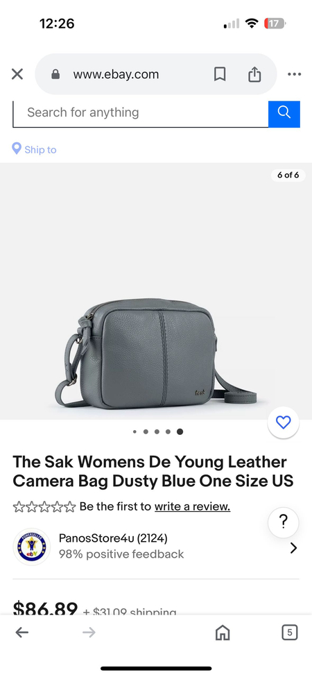 Натуральная кожаная сумочка The Sak из Америки