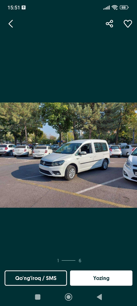 Orient Leasingda VOLKSWAGEN CADDY COMBI Halol nasiyada