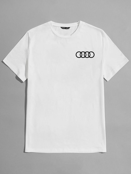 Футболка с дизайном автомобиля (AUDİ R8) , качественная футболка и печ