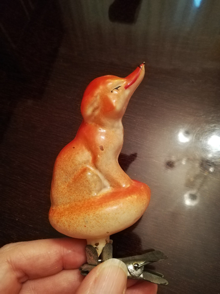 Елочная игрушка лиса