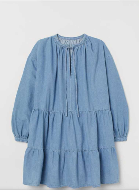 Новое джинсовое платье H&M, размер 3XL/4XL (60/68)