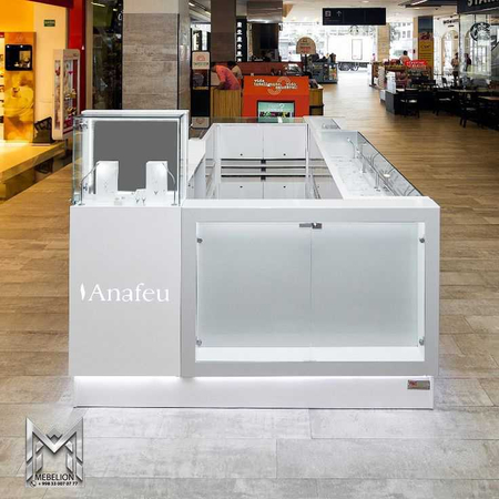Kasmetika magazinlari uchun Prilavka, stelaj, vitrinalar zakazga !