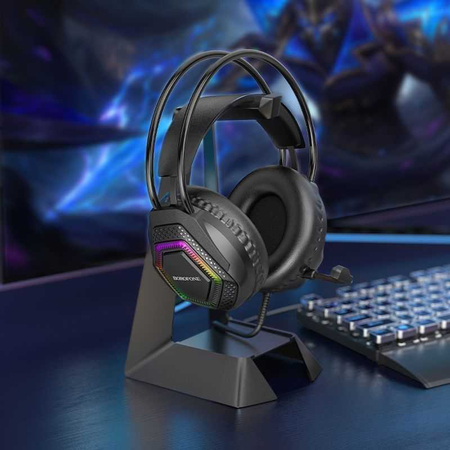 Игровой наушник Borofon rgb telefonga va noutbuk PCga ham tushadi