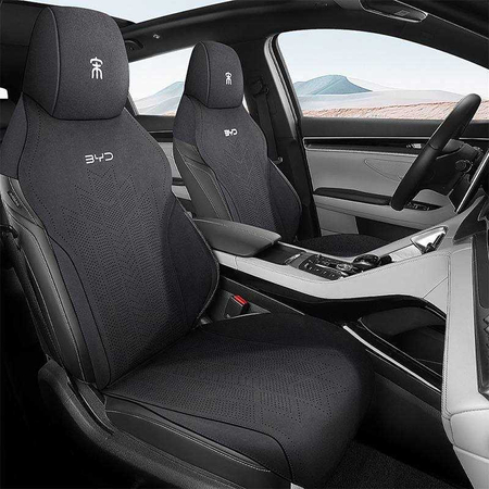 BYD SONG Plus DMI полик из кожи для багажника 9D закрывают бока спинки