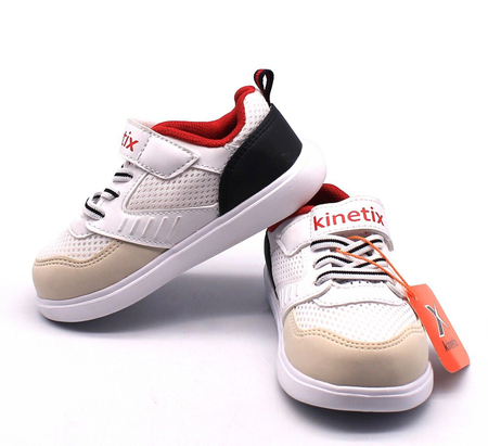 Кроссовки Kinetix 21(р) белые с красно-синими вставками