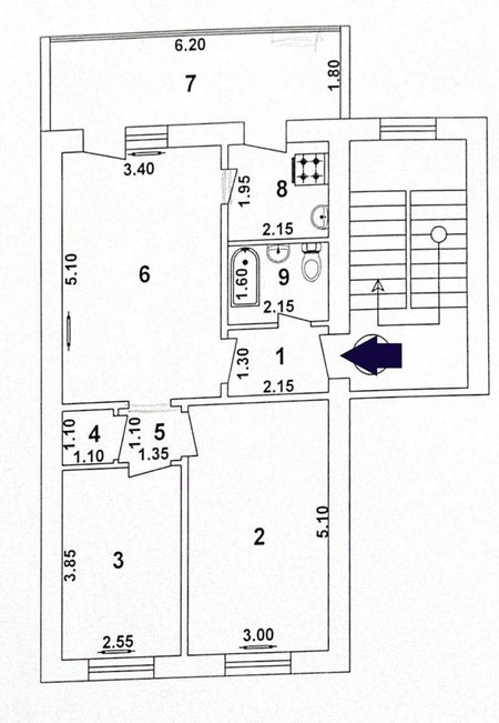 Продается 4-х комн по ул Бабура, 85м2, рядом Аэропорт