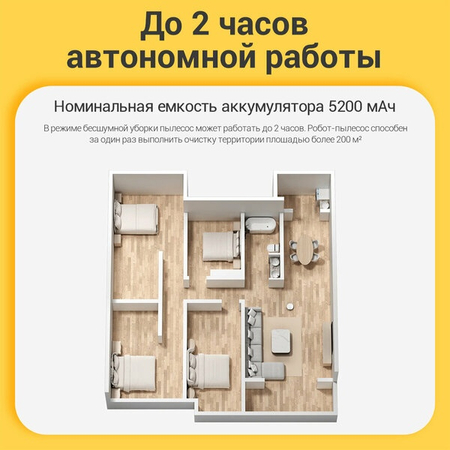 Робот-пылесос Xiaomi Mi Robot Vacuum S10+, белый