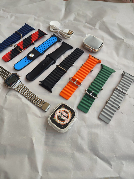 Smartwatch Ultra +8ta remeshok +chexol bonusga Casio soati nabor 8+2