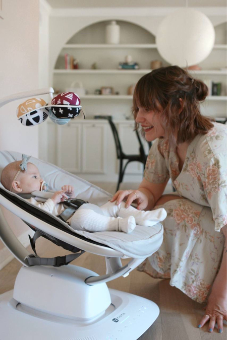 Электронная люлька последного поколения. 4moms mamaRoo