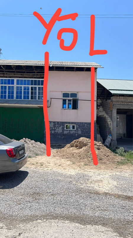 1,7 sotix Uzun yo’l — 5 ta xonali yarim tayyor uy — Laylak mahalla