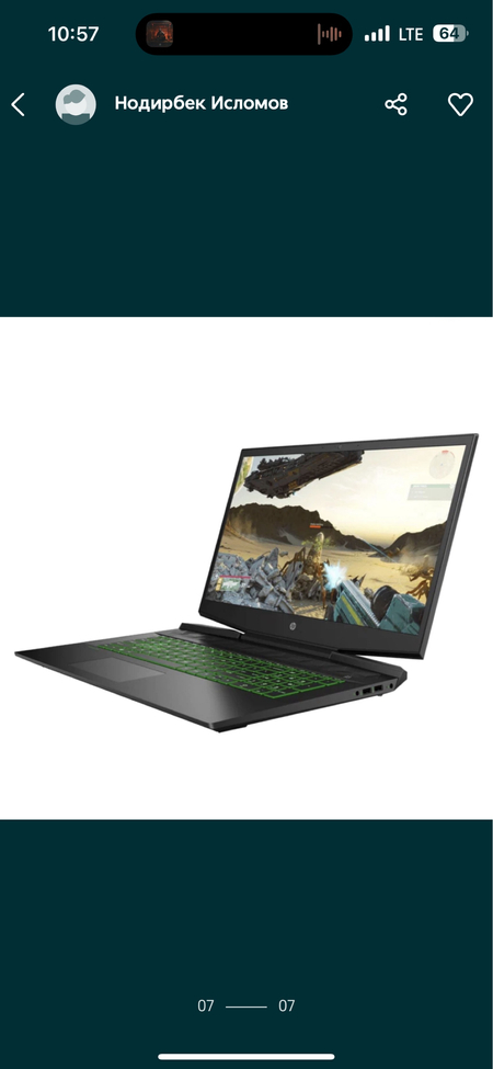 HP Pavilion Gaming ноутбук