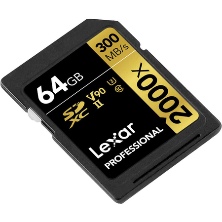 Карта памяти Lexar Professional 2000x 64GB/128GB SDXC UHS-II, U3, V90