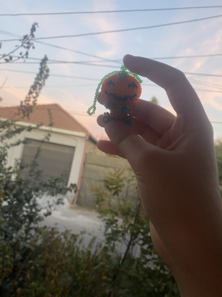 Амигуруми из бисера|Тыква Джек