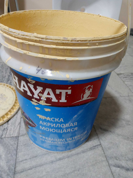 Водоэмульсия краска качественная Hayat Premium персиковый цвет