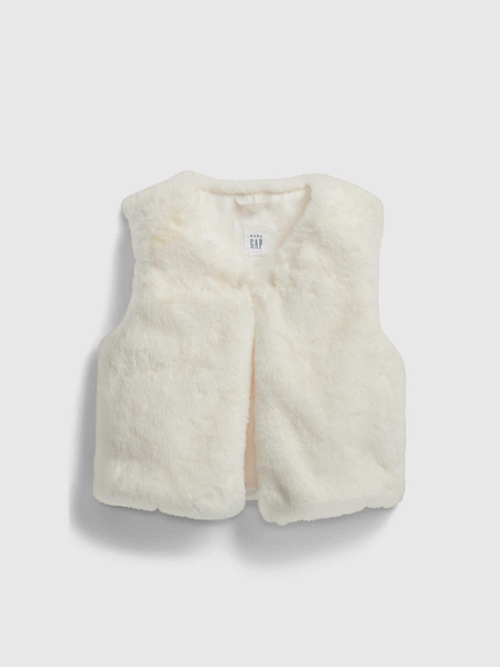 Меховая жилетка baby gap