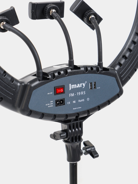 Кольцевая лампа Jmary FM-19RS LCD со штативом  Jmary MT-75