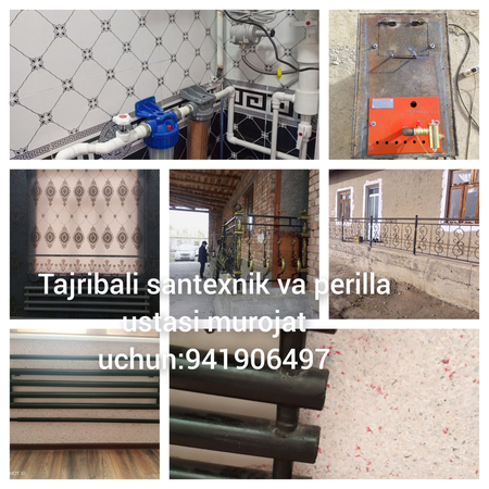 Tajribali santexnik va perilla ustasi ishiga masulyatli
