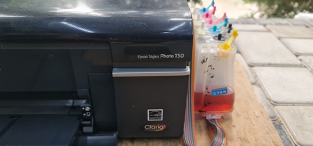 На запчасти цветной принтер EPSON T50