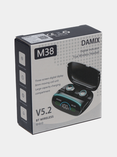 Беспроводные Наушники и Повербанк TWS M38 + Power Bank 1200 mAh