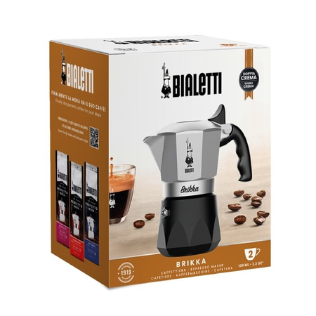 Гейзерная кофеварка Bialetti brikka evolution из Италии