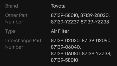 Tayota Camry 18-23 фильтр салона оригинал