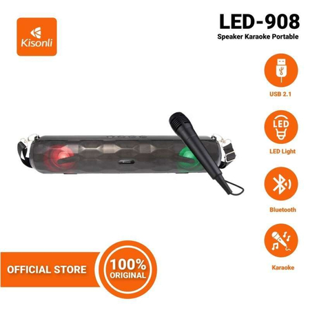Мини Караоке Kisonli led-908 с микрофоном! 

Портативная колонка Kison