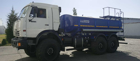 Автоцистерна для воды КАМАЗ 43118  6х6, объём 10 куб. м.