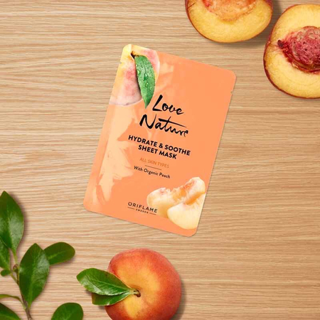 Love Nature shaftolili tekislovchi matoli yuz niqobi