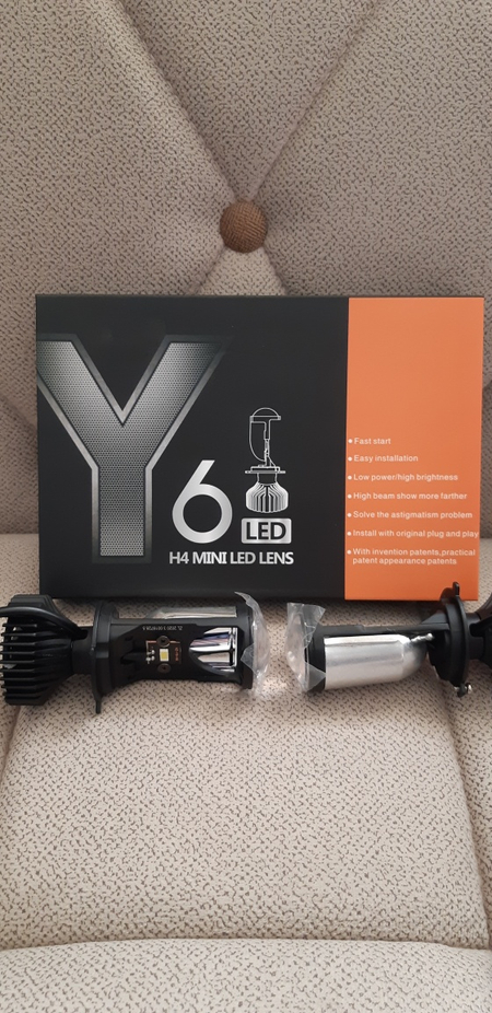 Y6 Led lupa лупа H4 nexia spark lacetti gentra damas lada tico