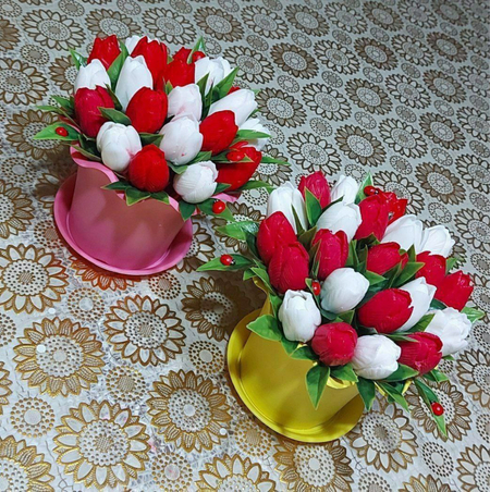 Мыльные цветы..