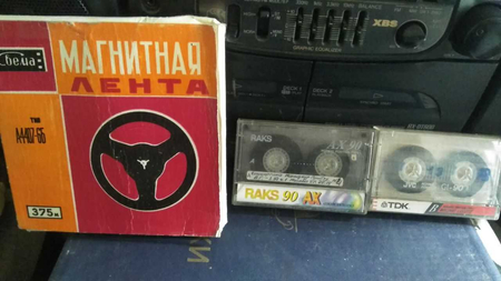 Аудиозапись на аудиокассету и катушечную ленту.
