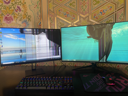 Mi 24 120hz + xtech 27 165hz + noname 24 75hz