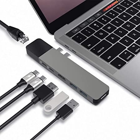 Type c , 1 ×7, usb 3.0 ,type c,hdmi,card reader, us,macbook,переходник