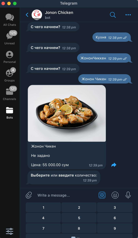 Telegram Bot,Websayt