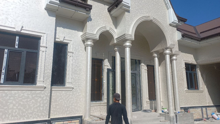 Fasad ishlari (Травертин и дождик