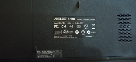 Notbuk Asus K50C