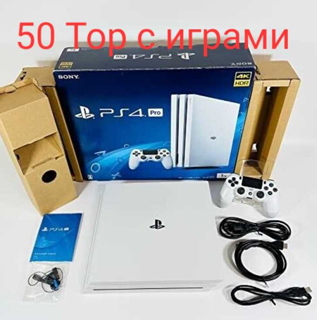 50 Top с играми  Playstation 4 Pro Ps4 Pro 2-джойстик Novi