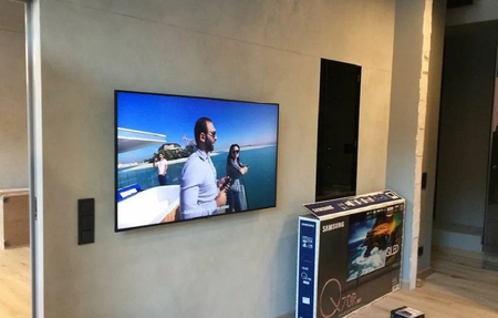 ustanovka televizor va kranshteyn.установка