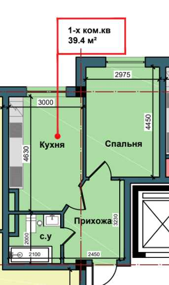 Рассрочка на 3 года по 5 млн сум 1 комнатная 41,5м2 назарабек(119495)