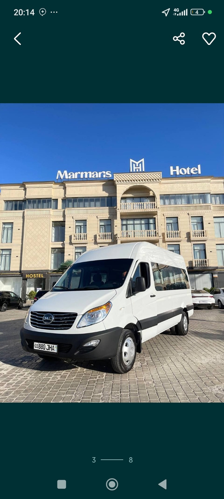 Transfer Jac mikro avtobus  20 kishilik joy Hyundai 8 kishi