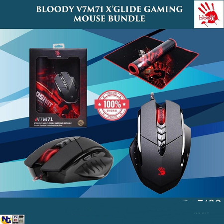 СКИДКА! (2в1) Коврик+Игровая мышка/мышь Bloody V7M71