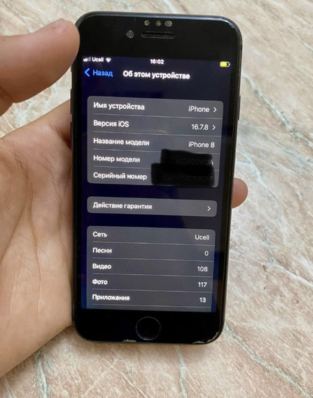 iPHONE 8 xotirasi 64 ideal telefon