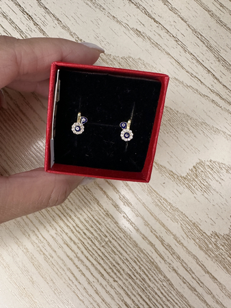 Продам детские золотые сережки