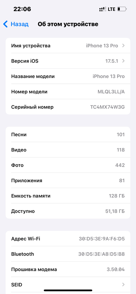 Iphone 13 pro 128
